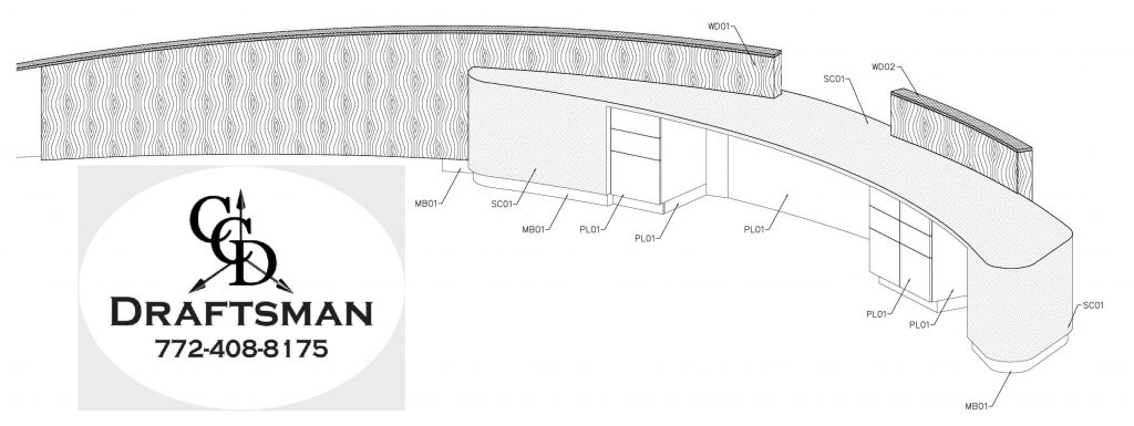 Millwork Shop drawings for Manufactures Architects, Engineers, designers